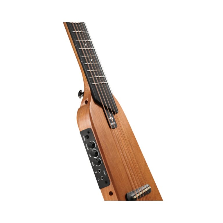 Donner HUSH-I Acoustic-Electric Travel Guitar Kit - (Mahogany Natural ...