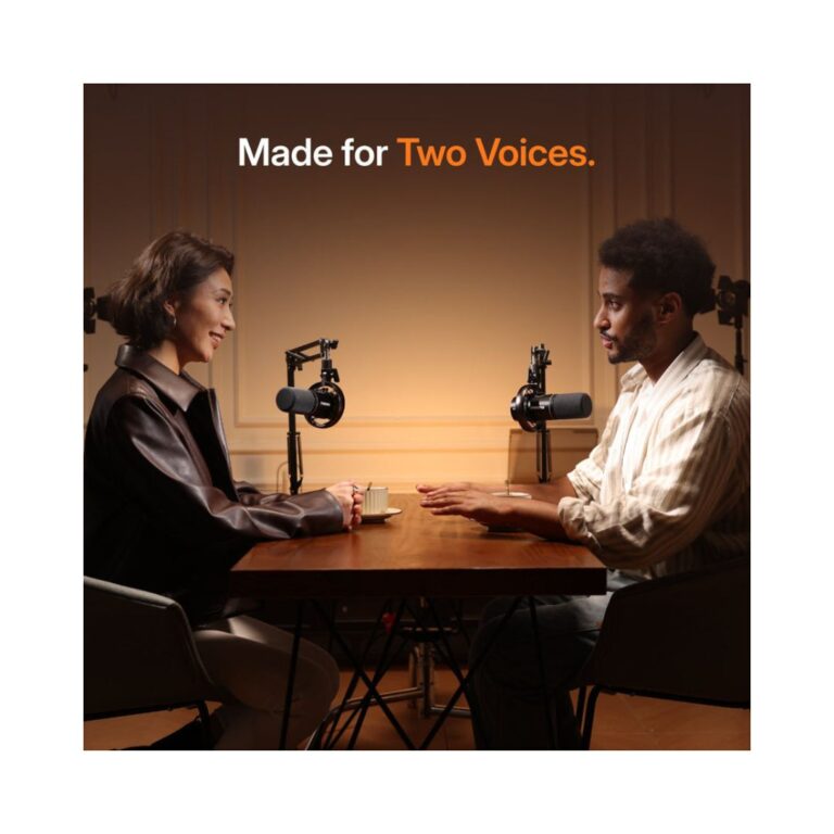 Maono PD200W Hybrid Podcasting Wireless Microphone with BA37 Boom Arm ...